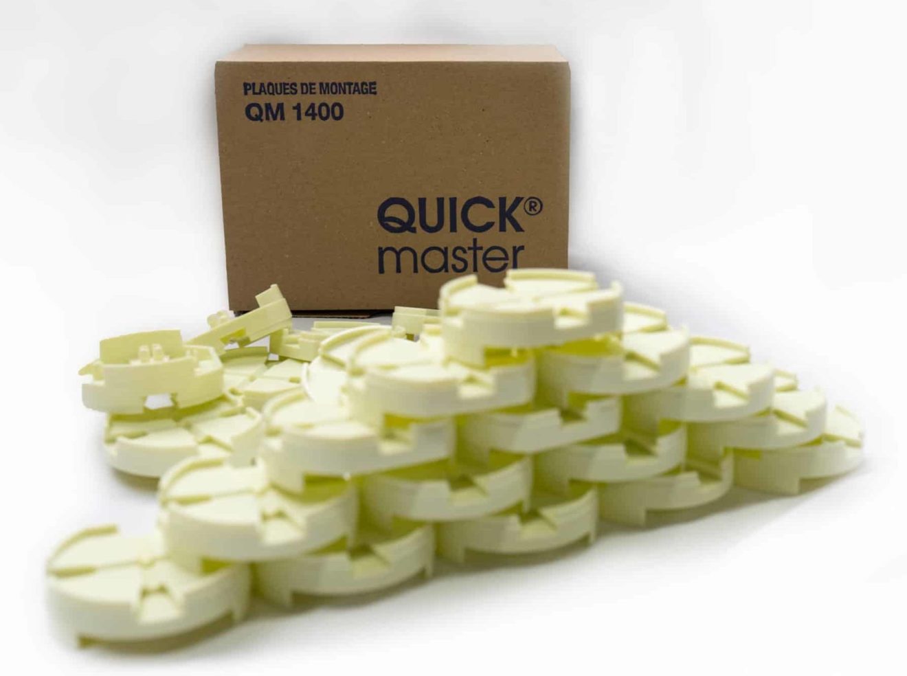 Box of 24 plastic mounting plates - FAG Dentaire